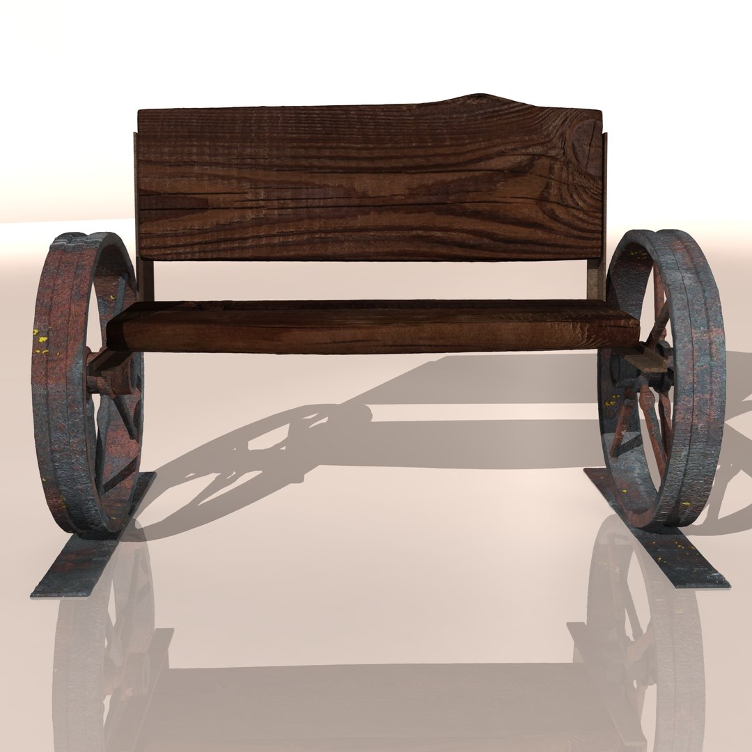 3D model old unique vintage benches - TurboSquid 1399384