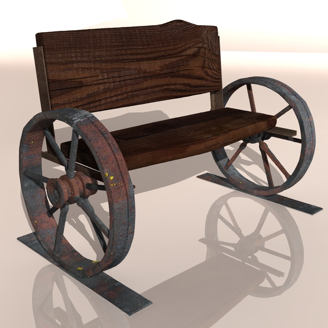 3D model old unique vintage benches - TurboSquid 1399384