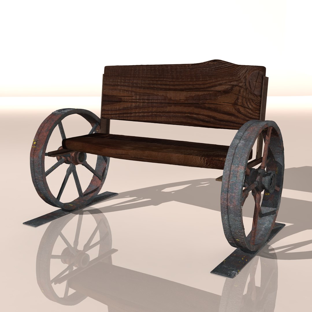 3D model old unique vintage benches - TurboSquid 1399384
