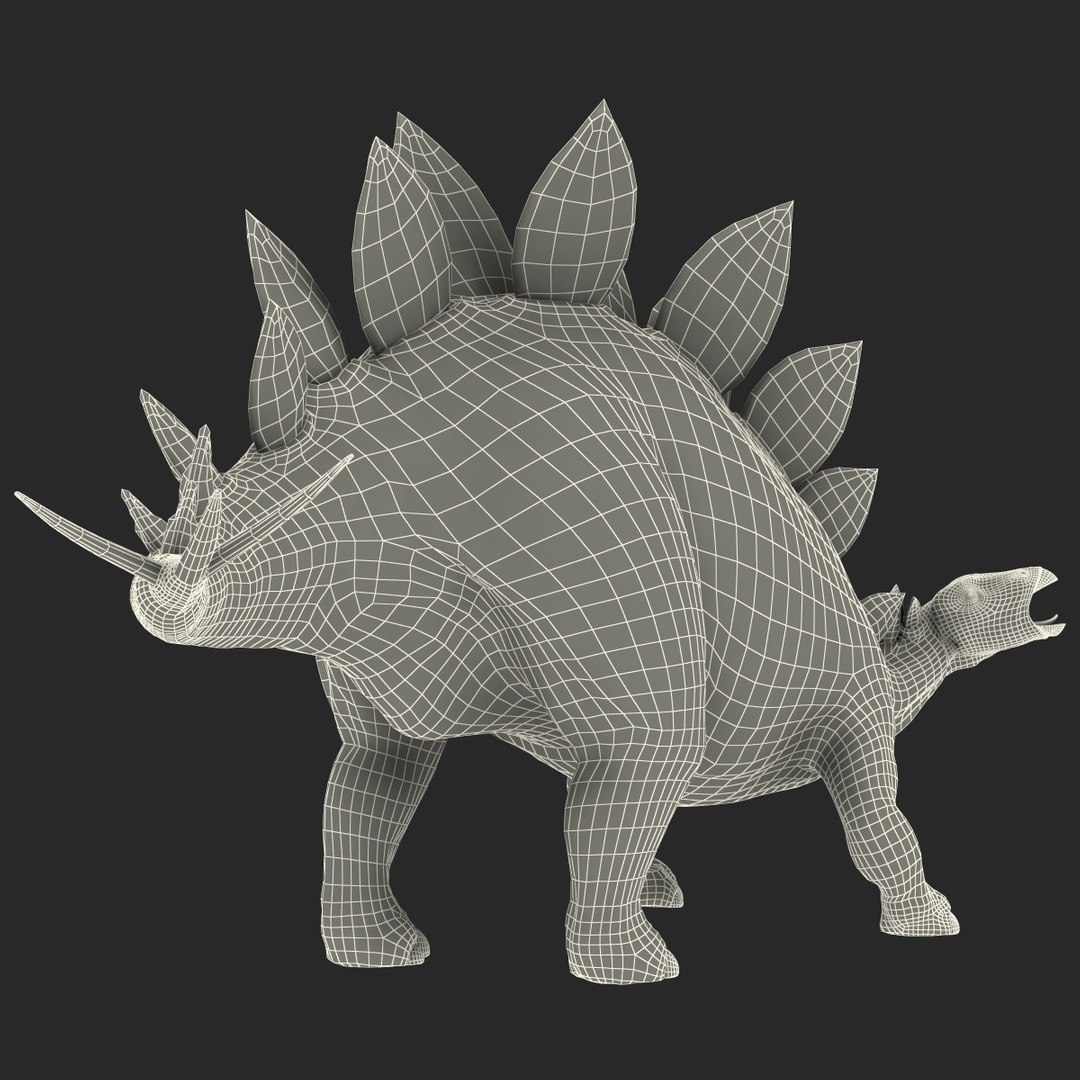 stegosaurus pose 2 3d model