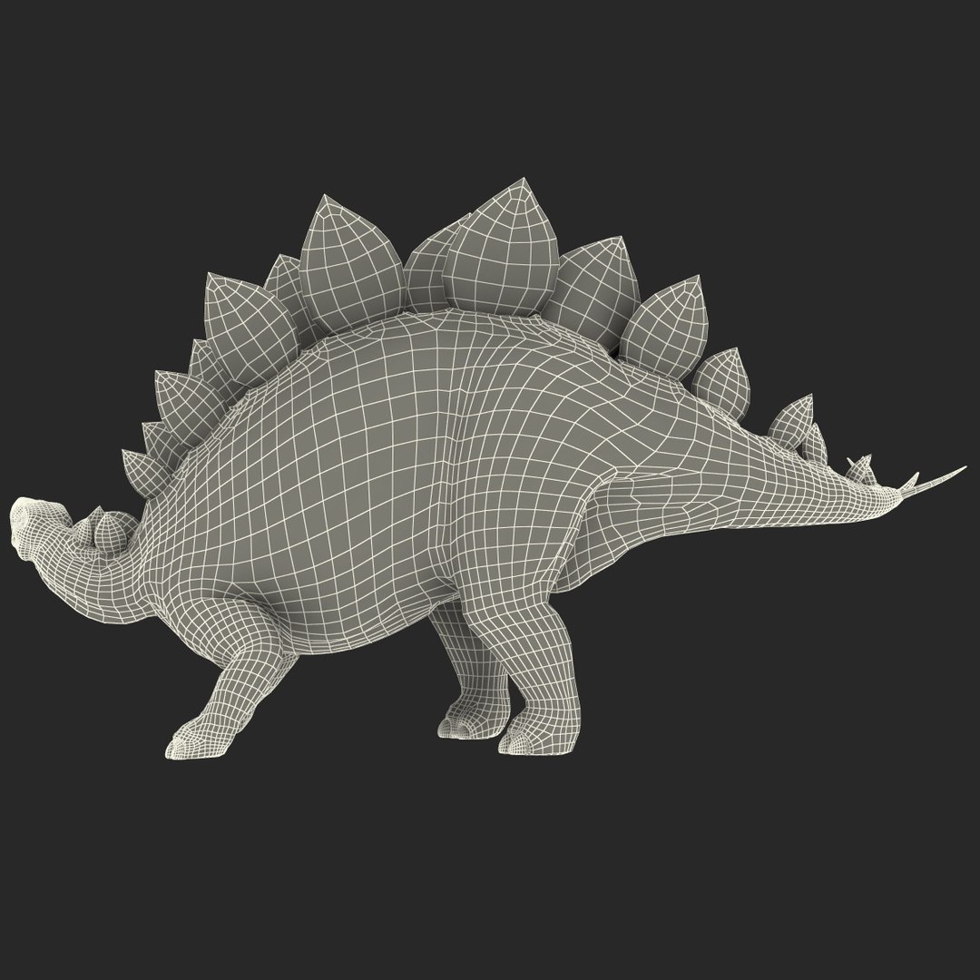 stegosaurus pose 2 3d model