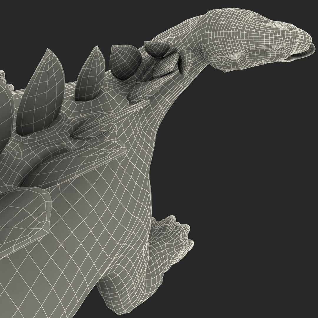 stegosaurus pose 2 3d model