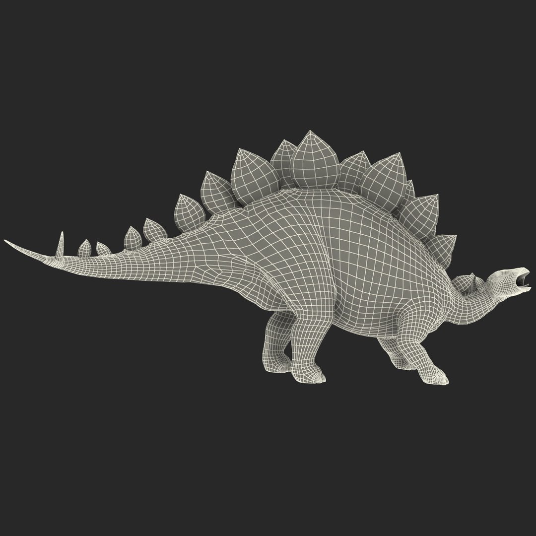 stegosaurus pose 2 3d model