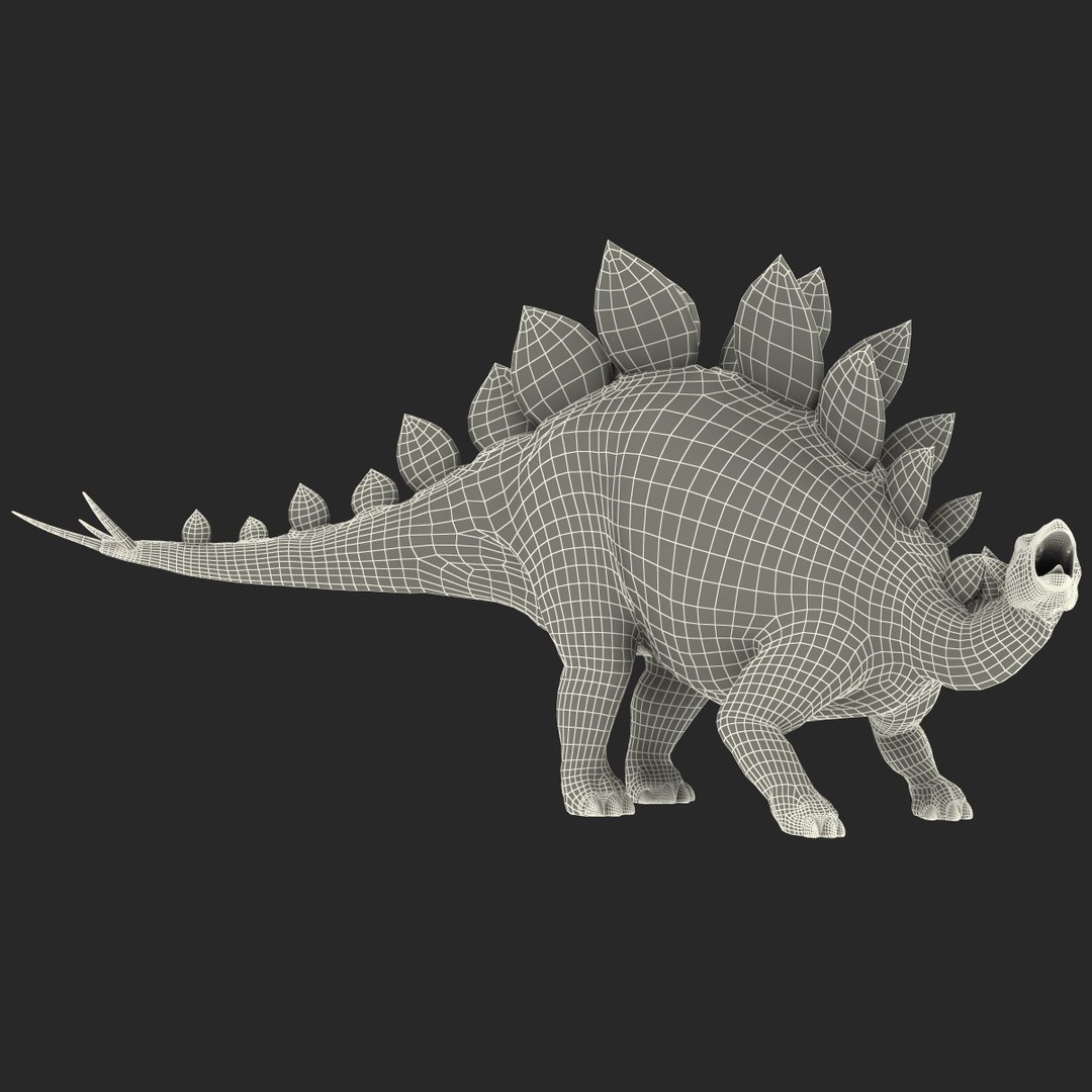 stegosaurus pose 2 3d model