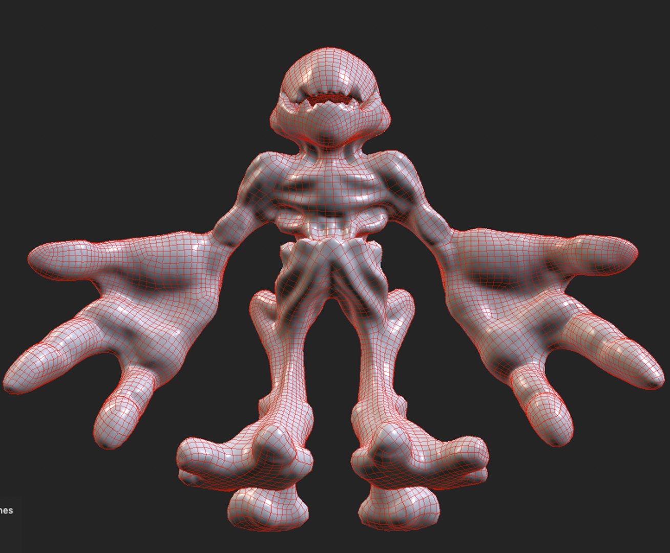 3D Alien Low-poly Model - TurboSquid 1381113