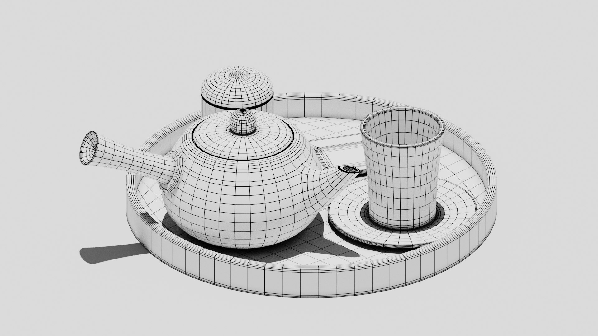 Japanese Furniture Kit - Tea Kit model - TurboSquid 1966789