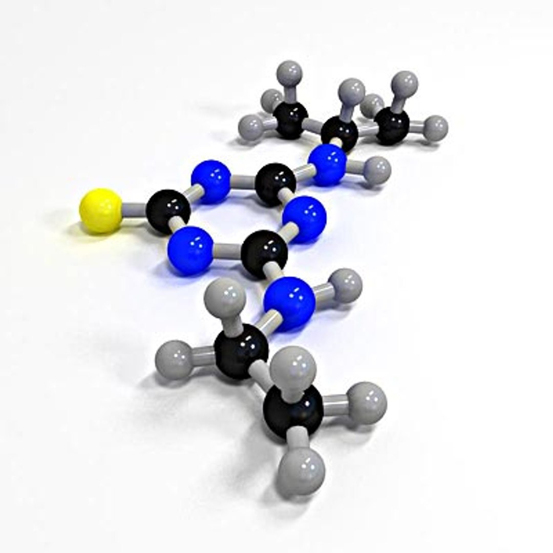 Atrazine Molecule Structure 3d Model