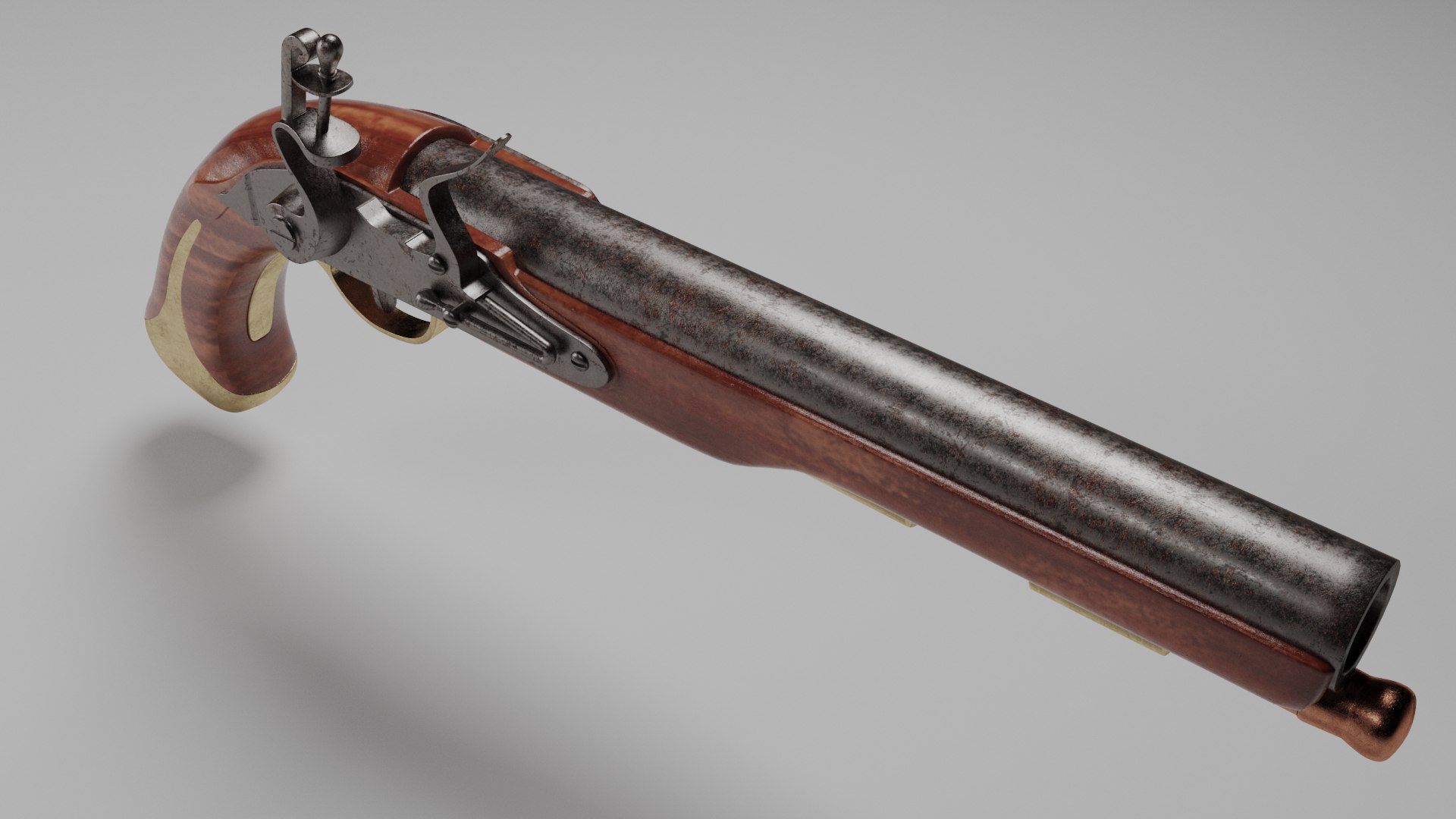 Flintlock Officers Pistols 3D Model - TurboSquid 2089516