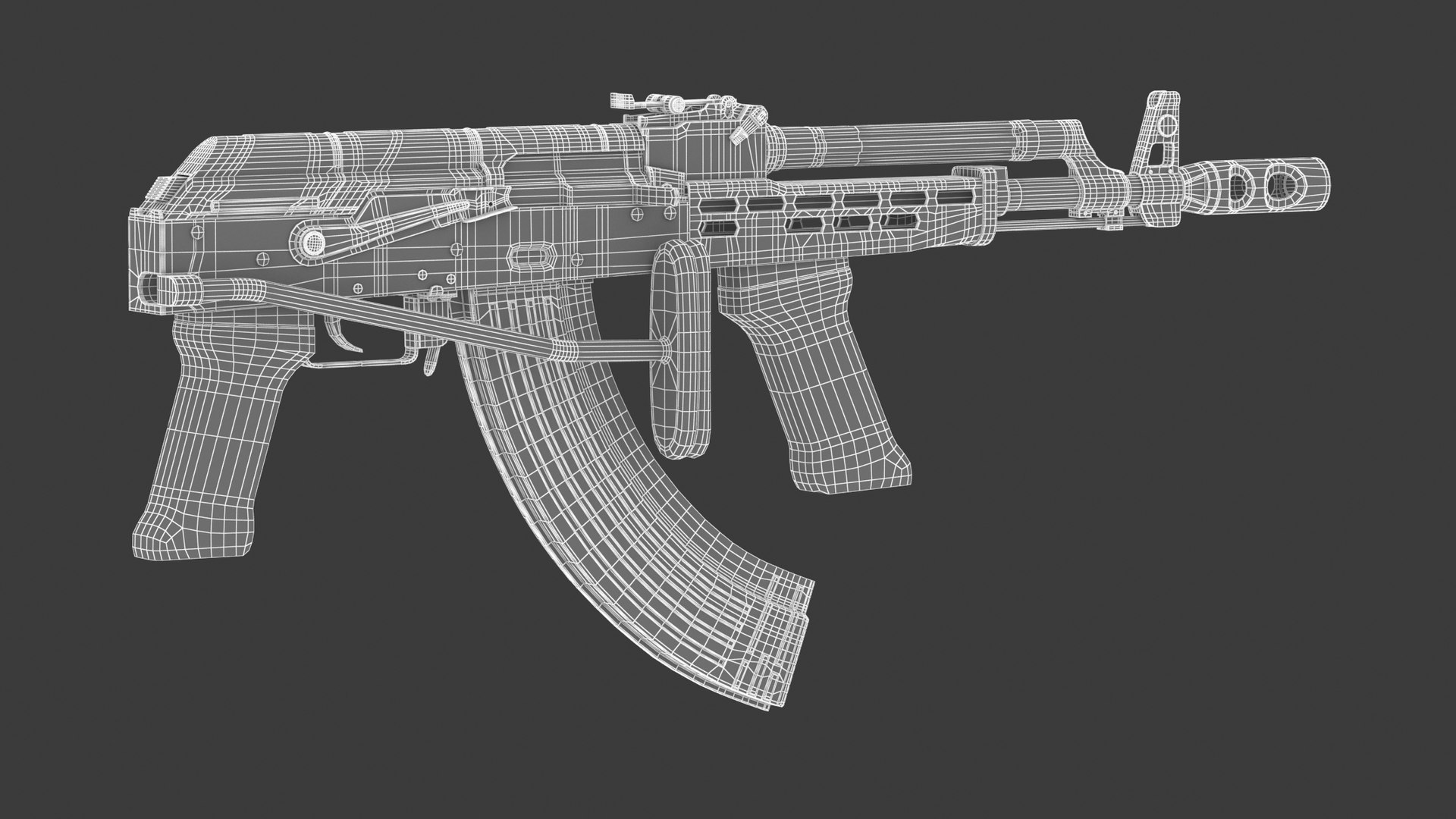 Amd-65 Rifle Model - TurboSquid 1701369