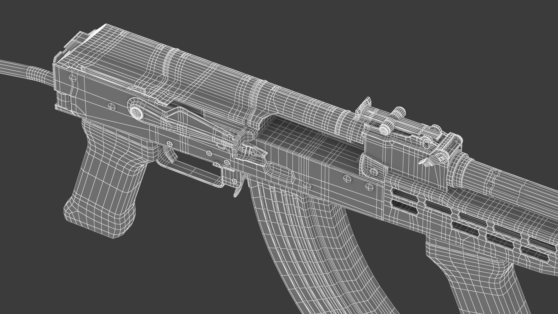 Amd-65 rifle model - TurboSquid 1701369
