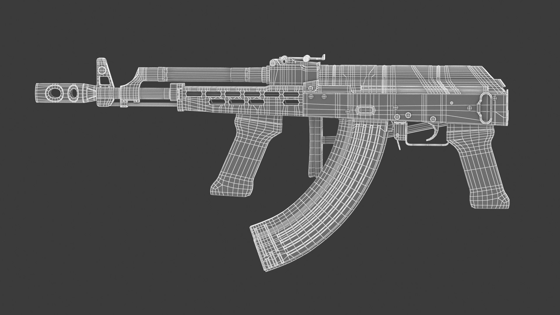 Amd-65 Rifle Model - TurboSquid 1701369