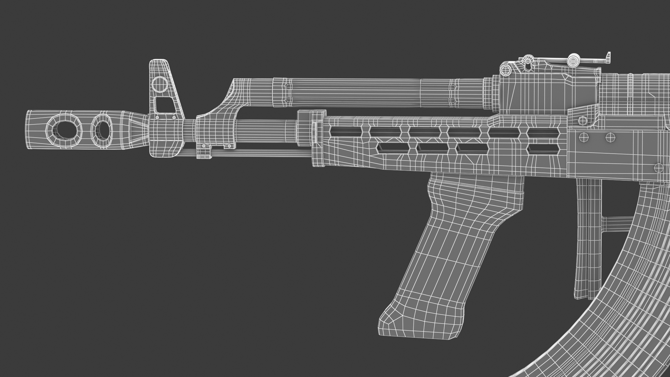 Amd-65 rifle model - TurboSquid 1701369