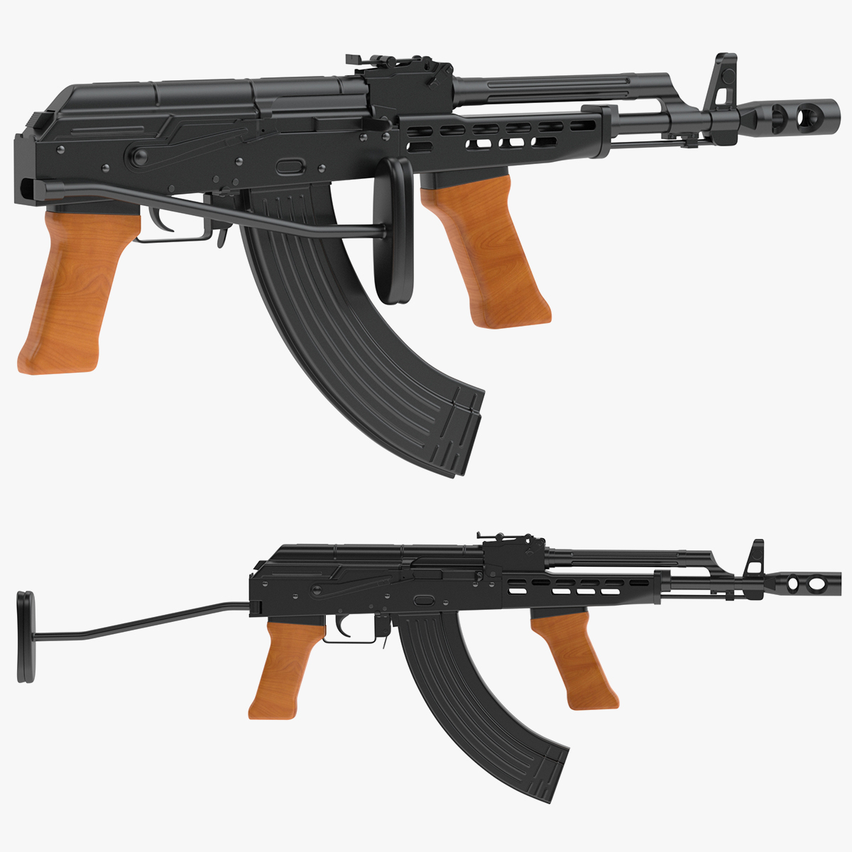 Amd-65 rifle model - TurboSquid 1701369