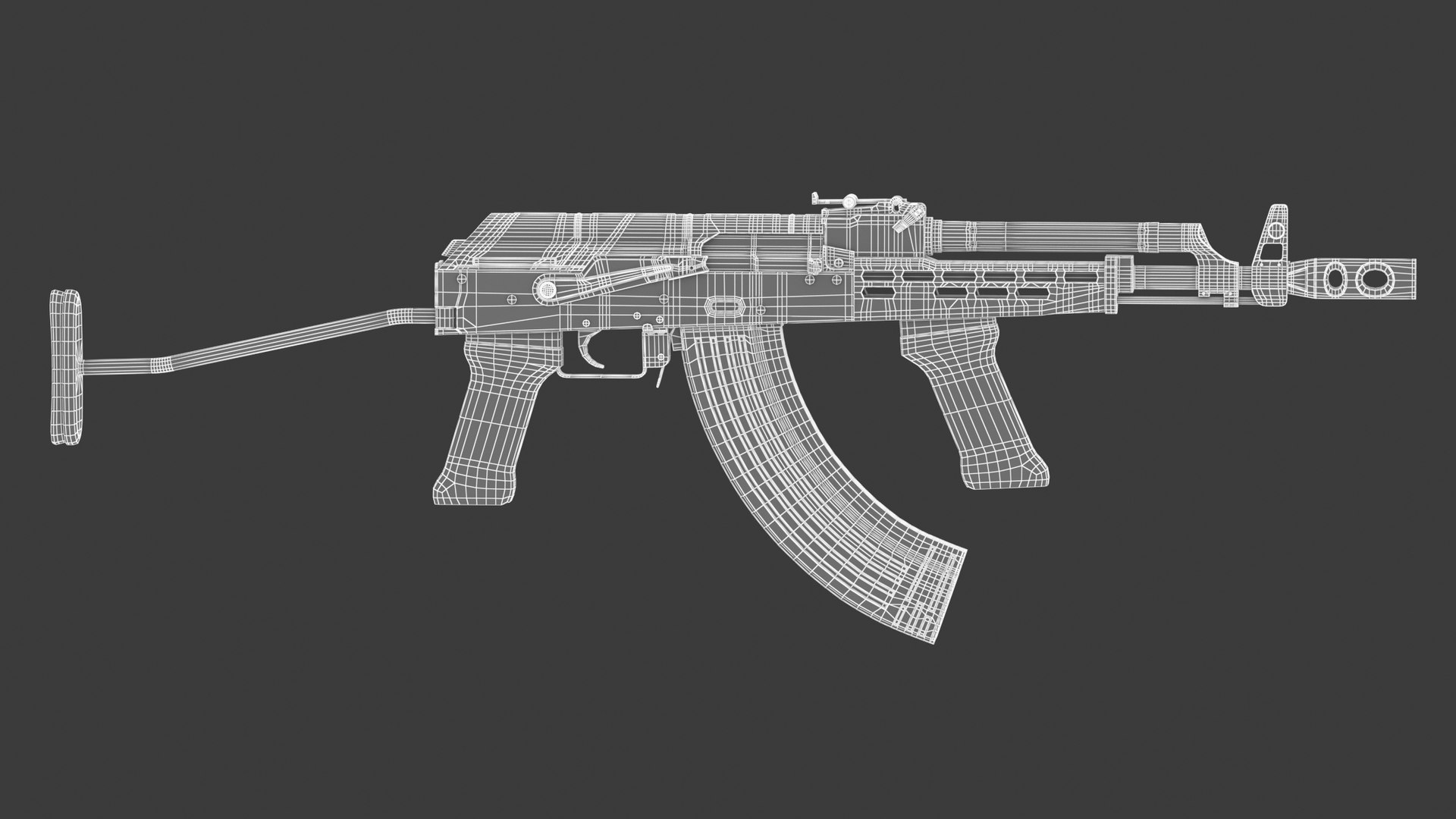 Amd-65 Rifle Model - TurboSquid 1701369
