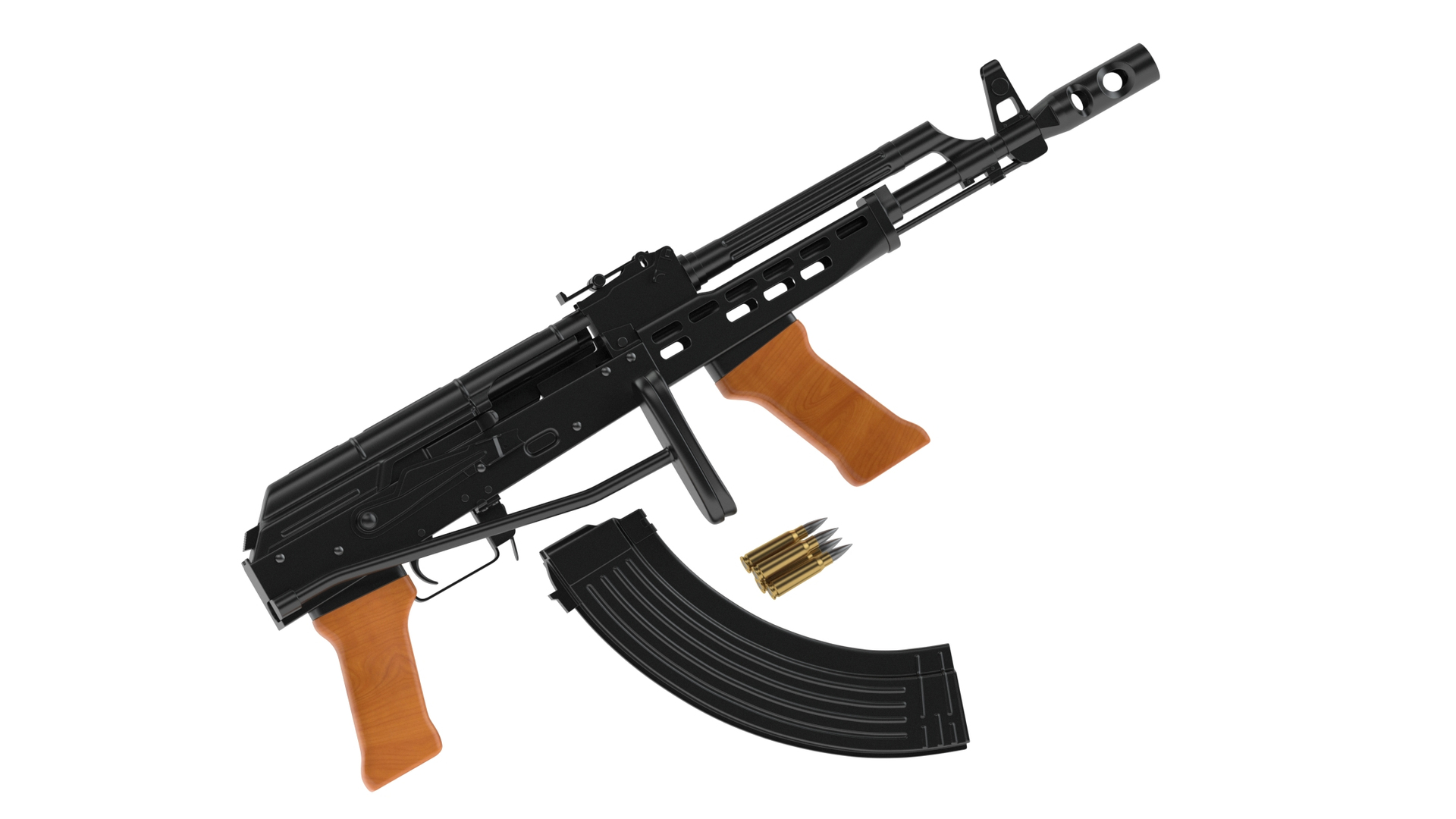 Amd-65 rifle model - TurboSquid 1701369