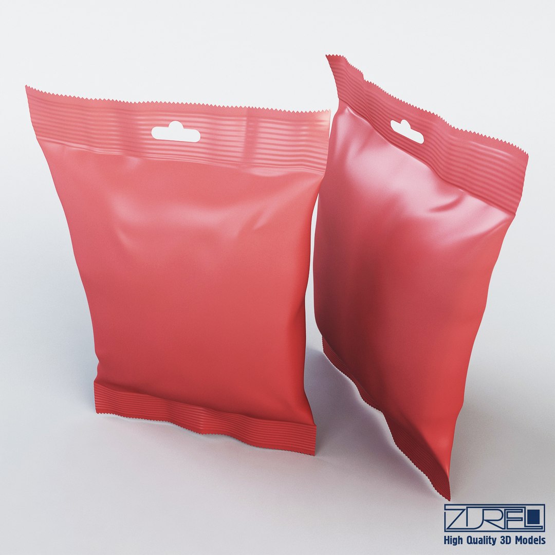 Food Packaging 50 Grams 3d Model