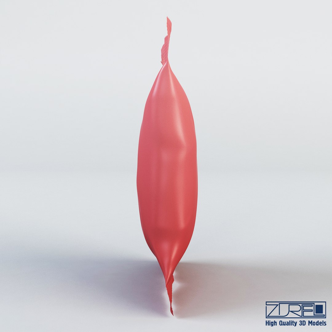 Food Packaging 50 Grams 3d Model