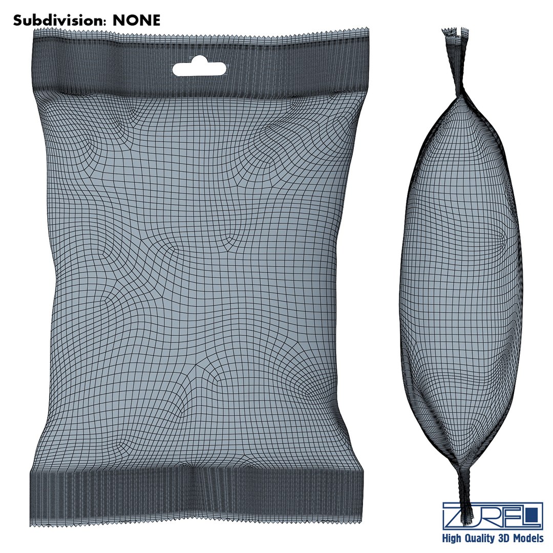 Food Packaging 50 Grams 3d Model