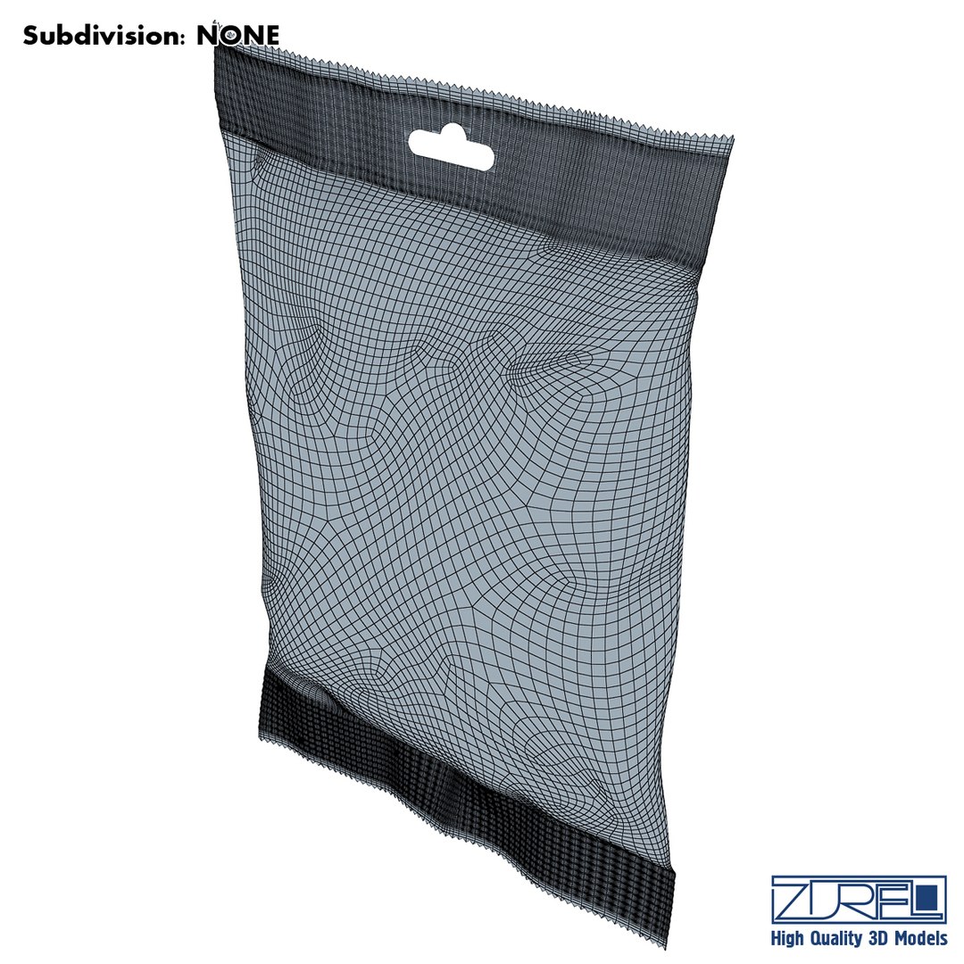 Food Packaging 50 Grams 3d Model