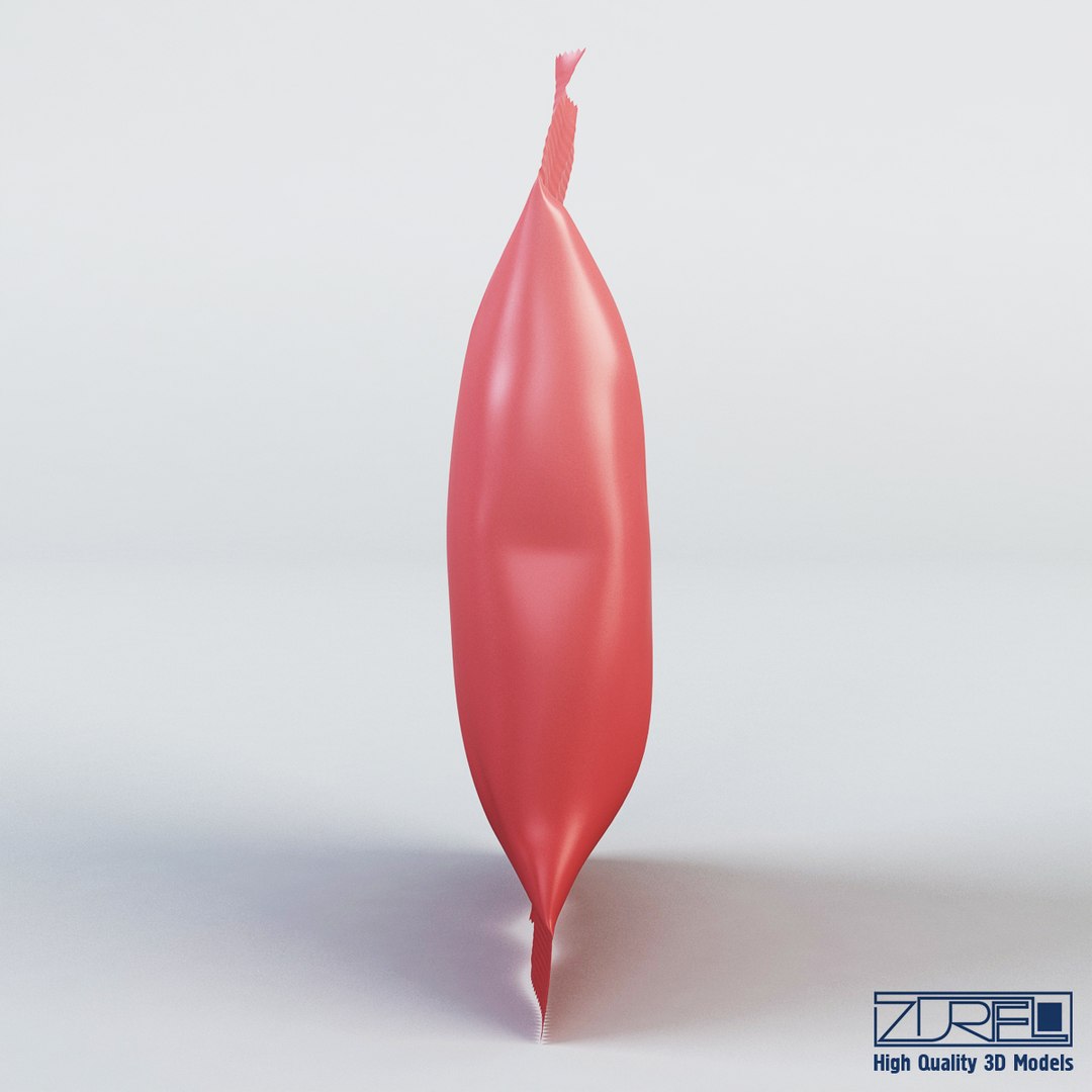 Food Packaging 50 Grams 3d Model