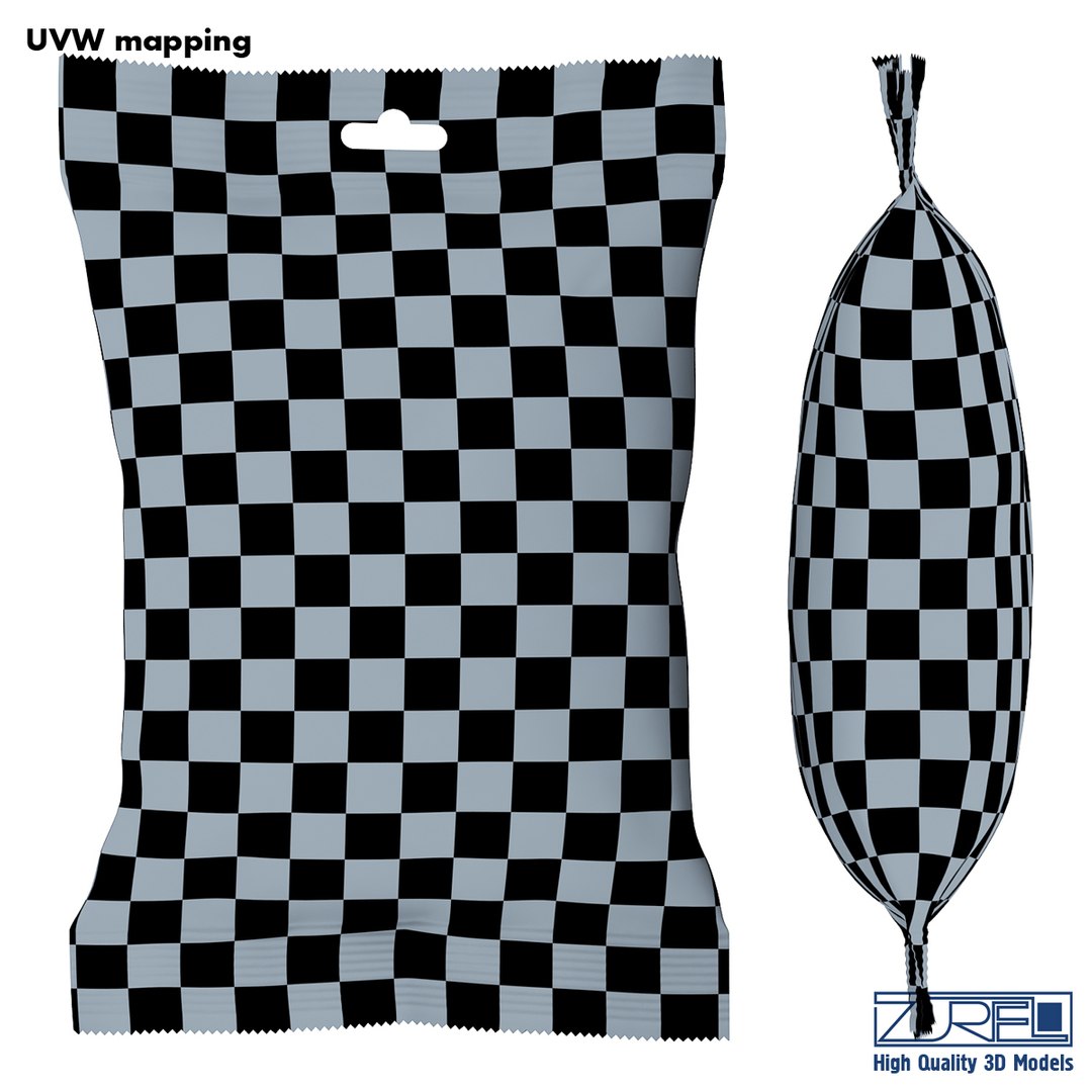 Food Packaging 50 Grams 3d Model