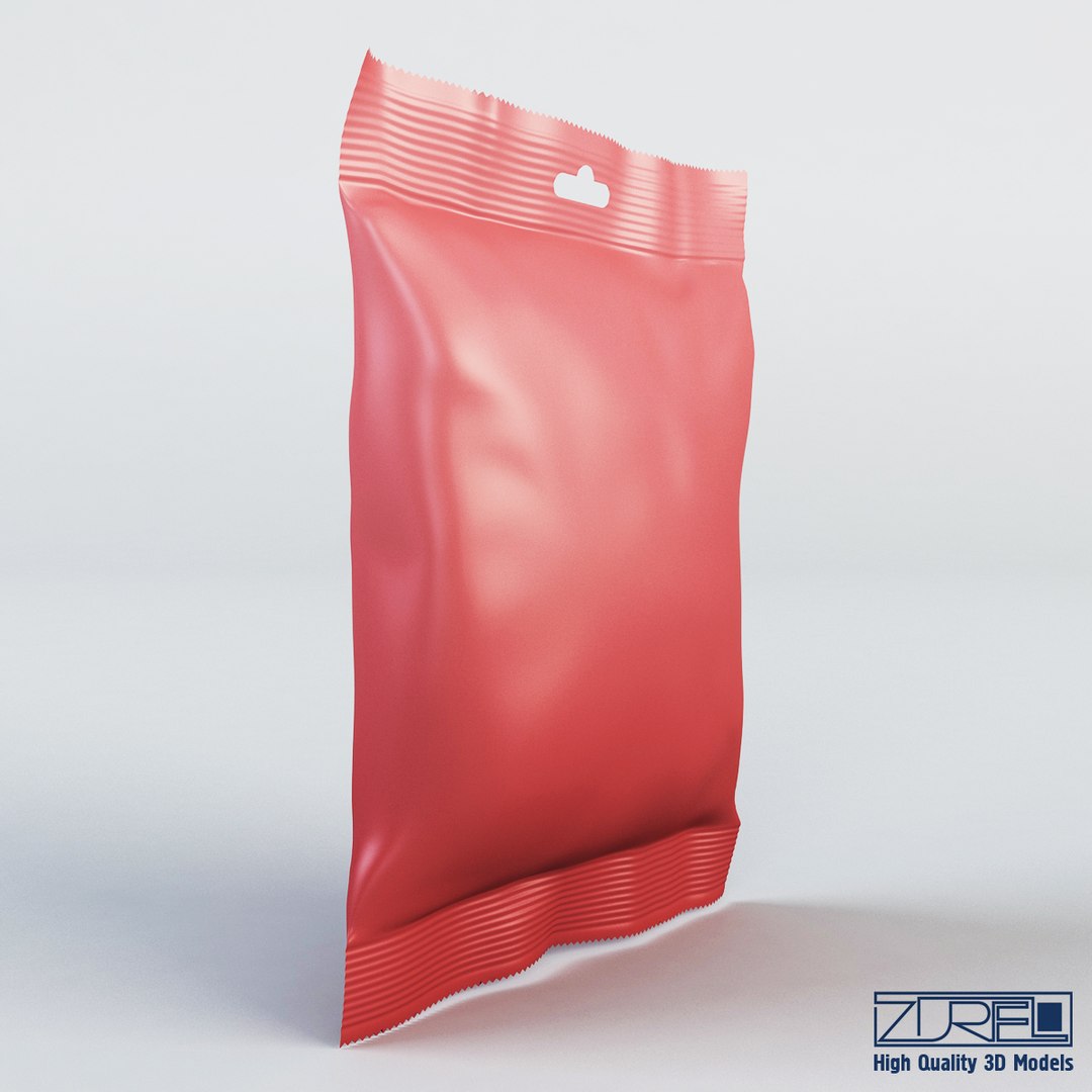 Food Packaging 50 Grams 3d Model
