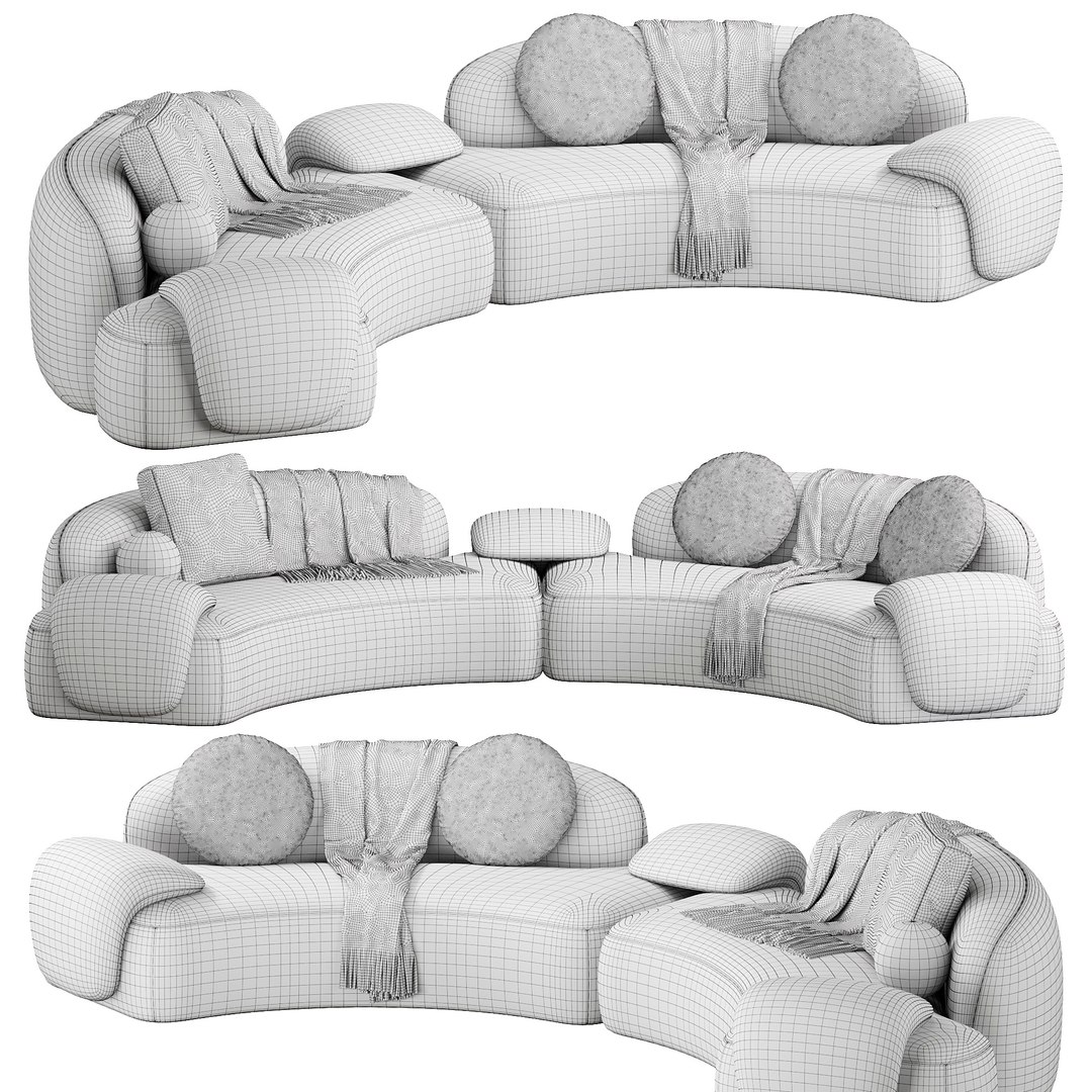 3D AMA Sofa By Paolo Castelli Model - TurboSquid 2099154