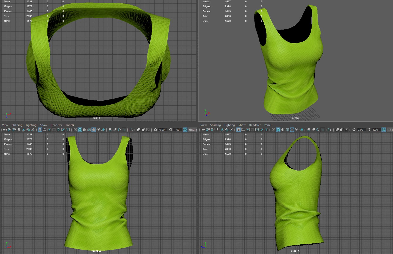Women tank top 3D model - TurboSquid 2083017
