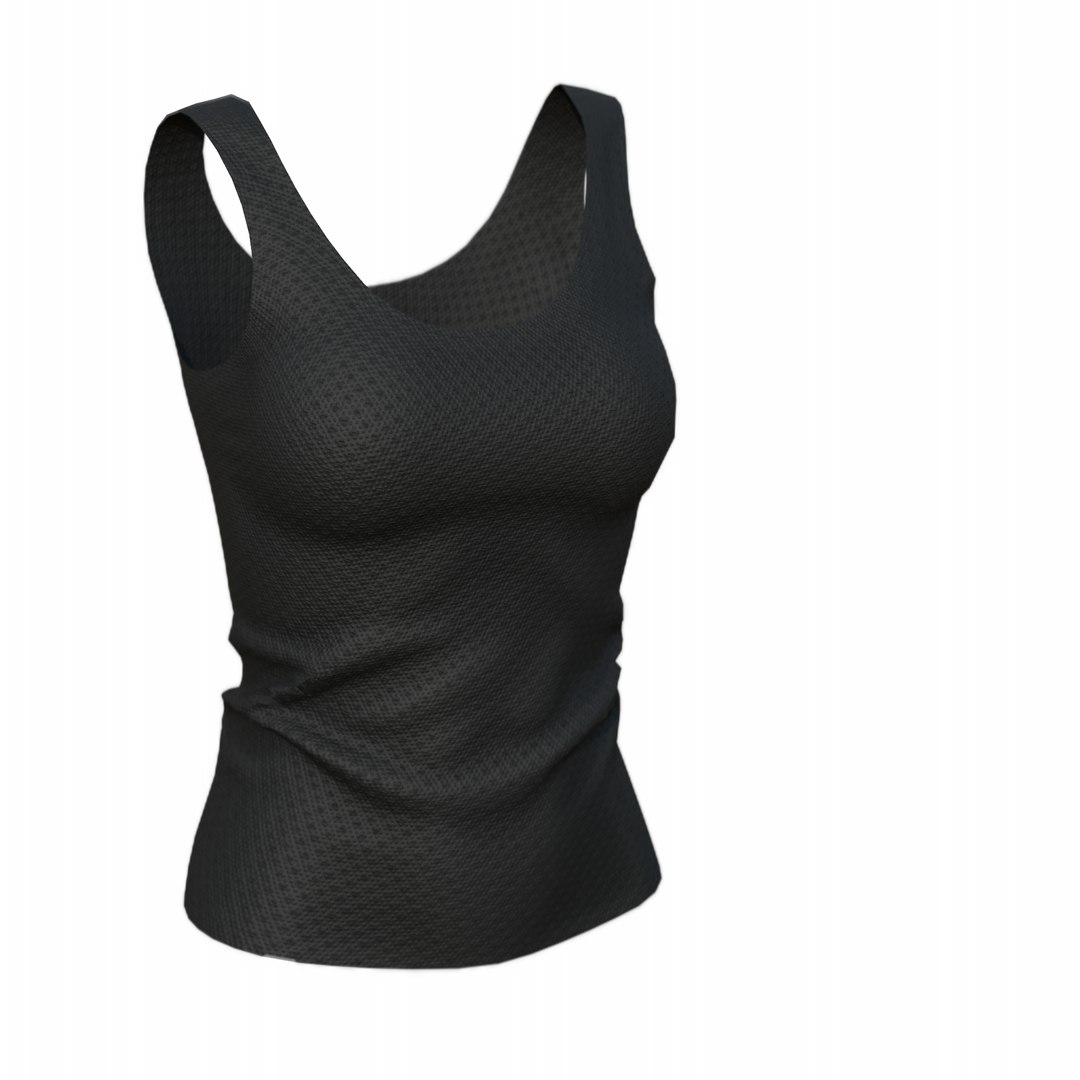 Women tank top 3D model - TurboSquid 2083017