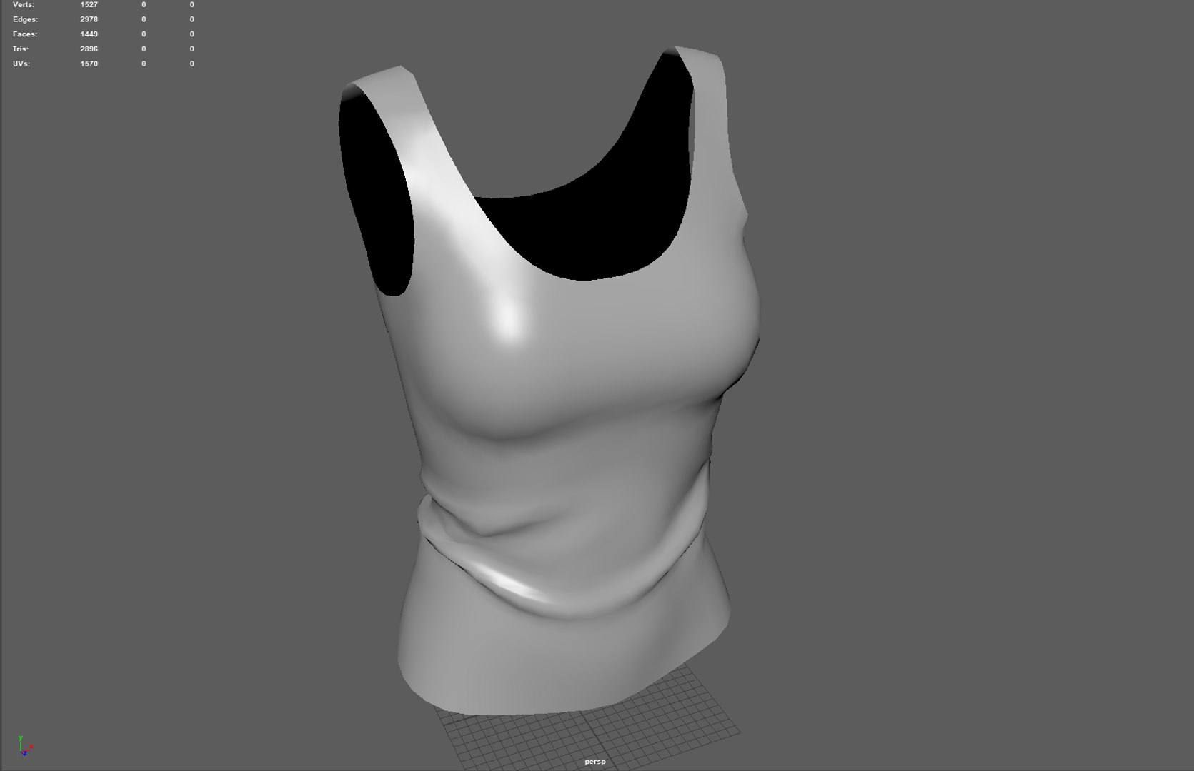 Women tank top 3D model - TurboSquid 2083017