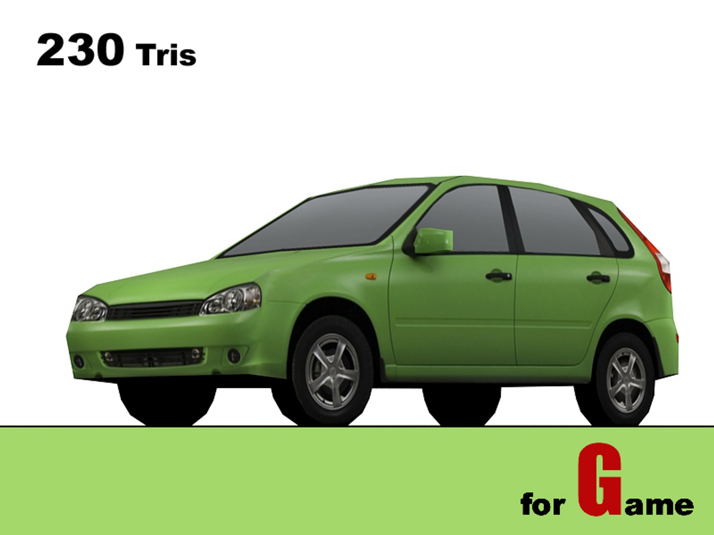 Lada Kalina Cars 3d Model