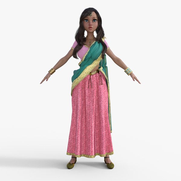 Woman Indian 3D Models for Download | TurboSquid