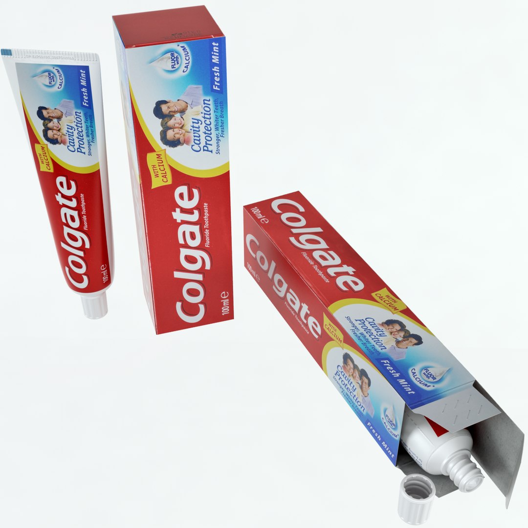 3d Model Colgate Paste