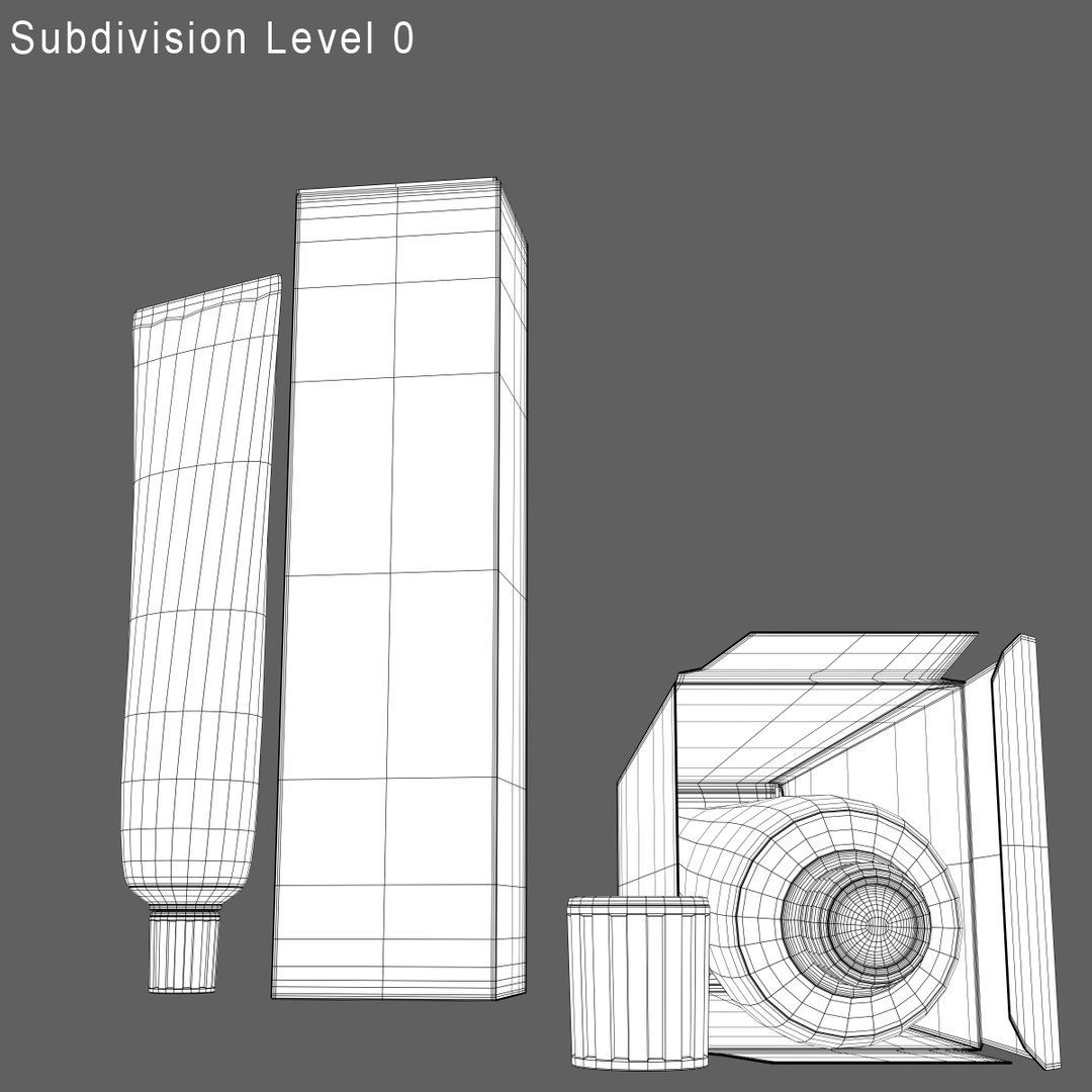 3d Model Colgate Paste