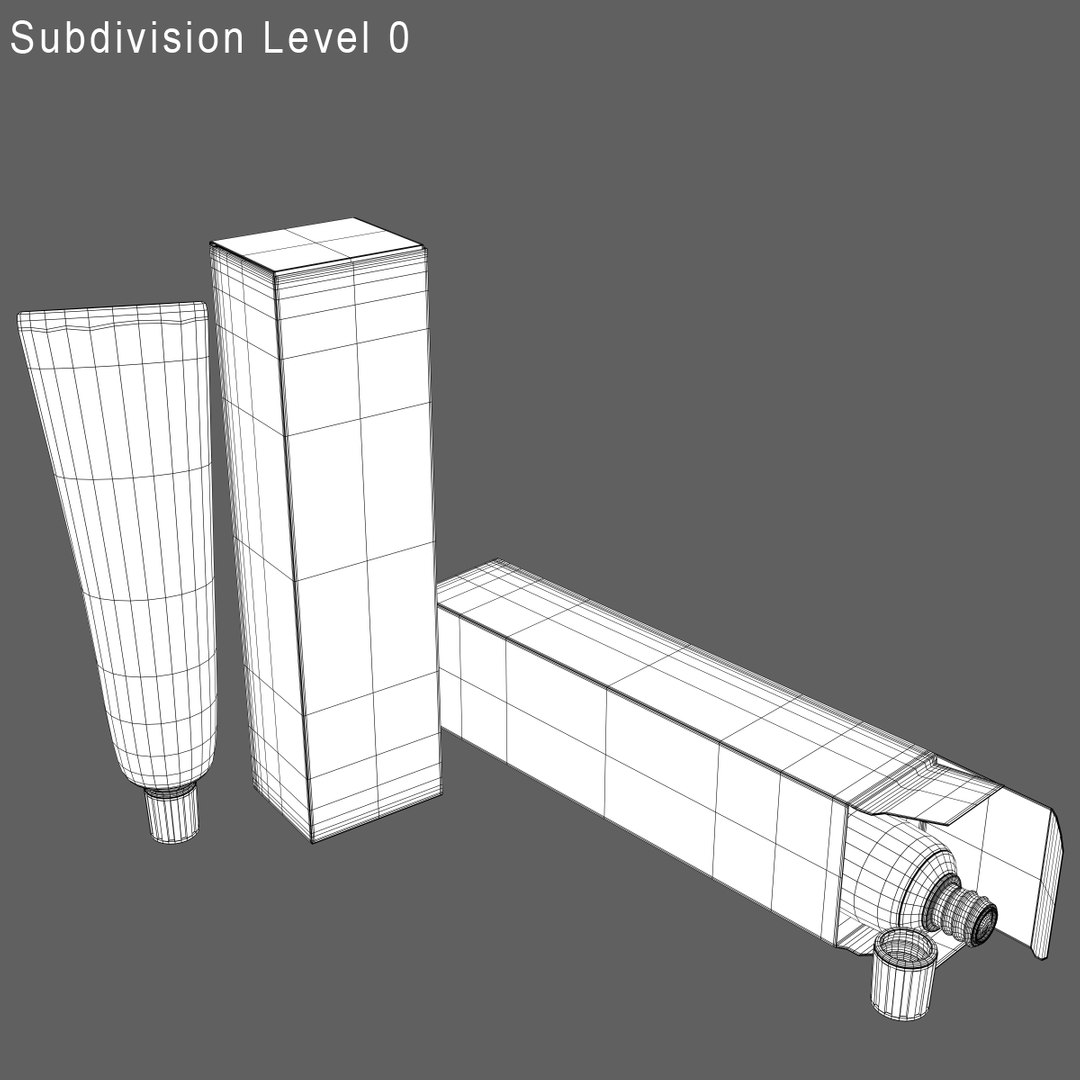 3d Model Colgate Paste