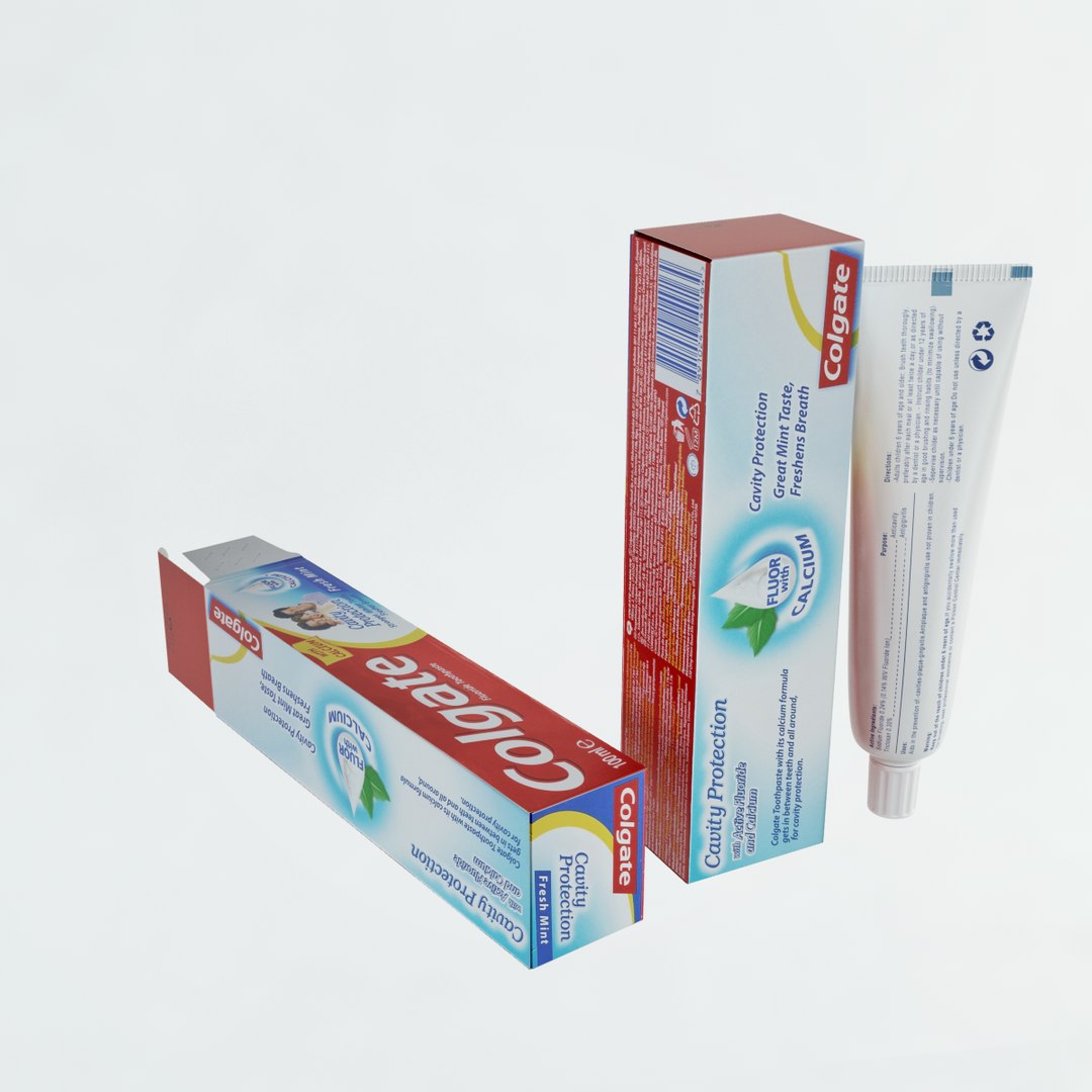 3d Model Colgate Paste