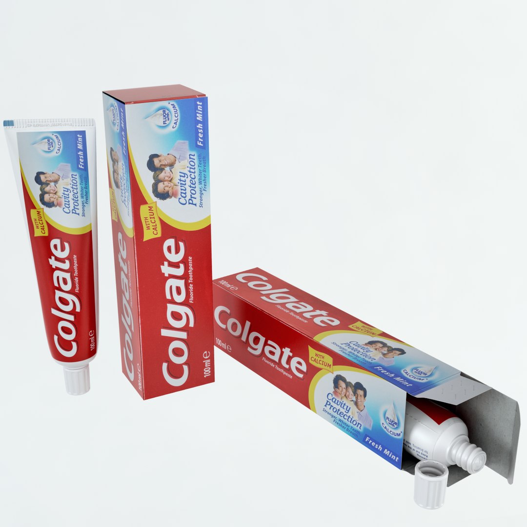 3d Model Colgate Paste