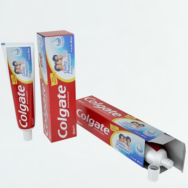 3d model colgate paste
