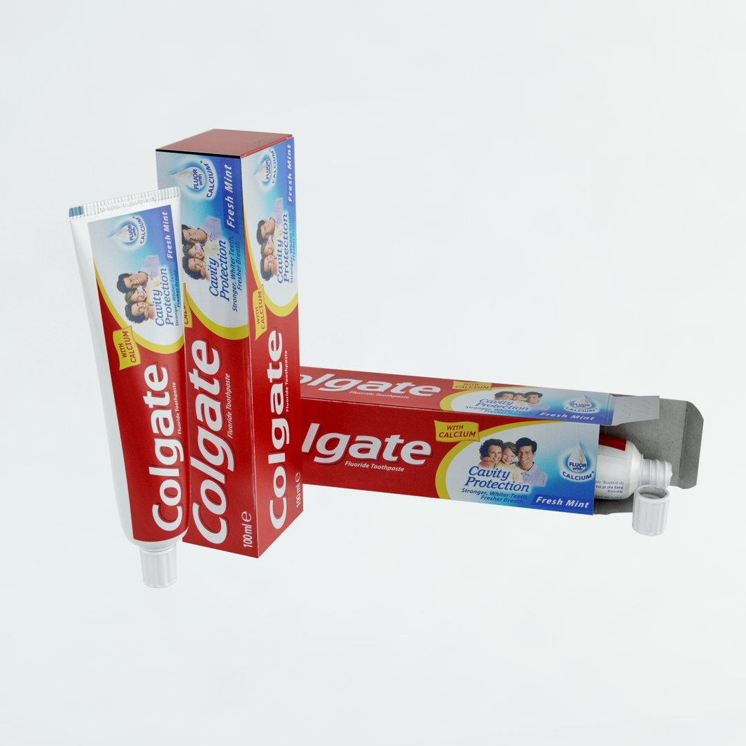 3d Model Colgate Paste