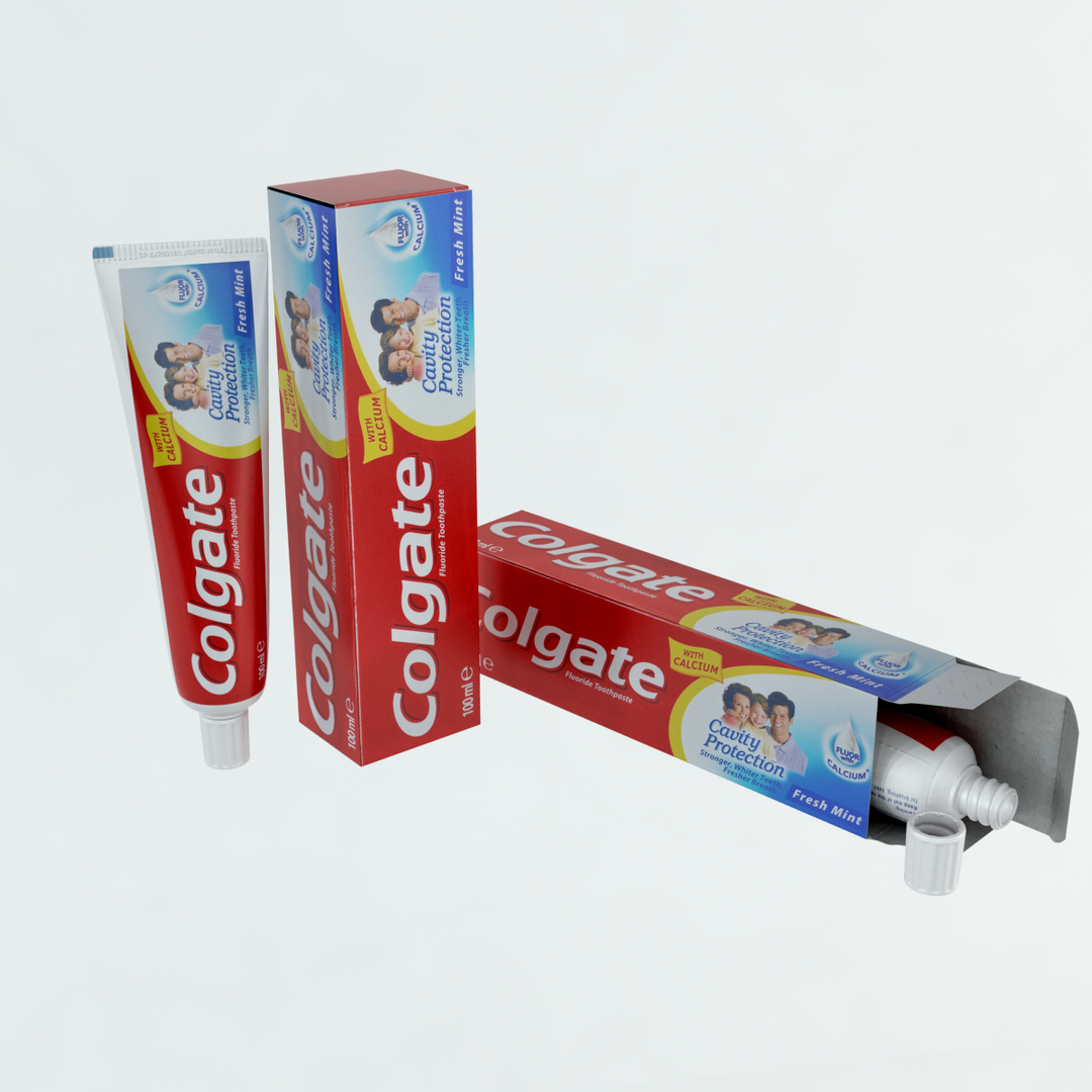3d Model Colgate Paste