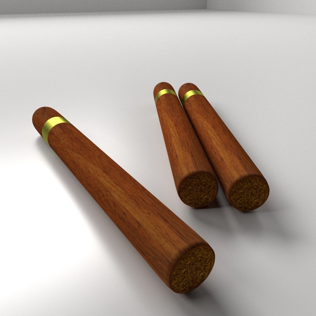 3d Cigar Cig Model