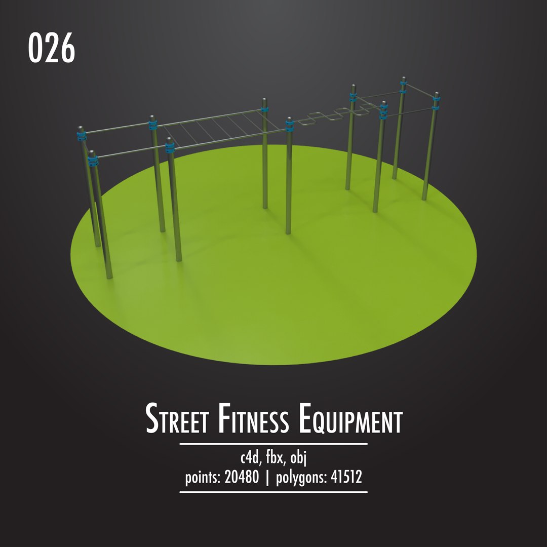 Street Workout Equipment 04 3D Model - TurboSquid 1282998