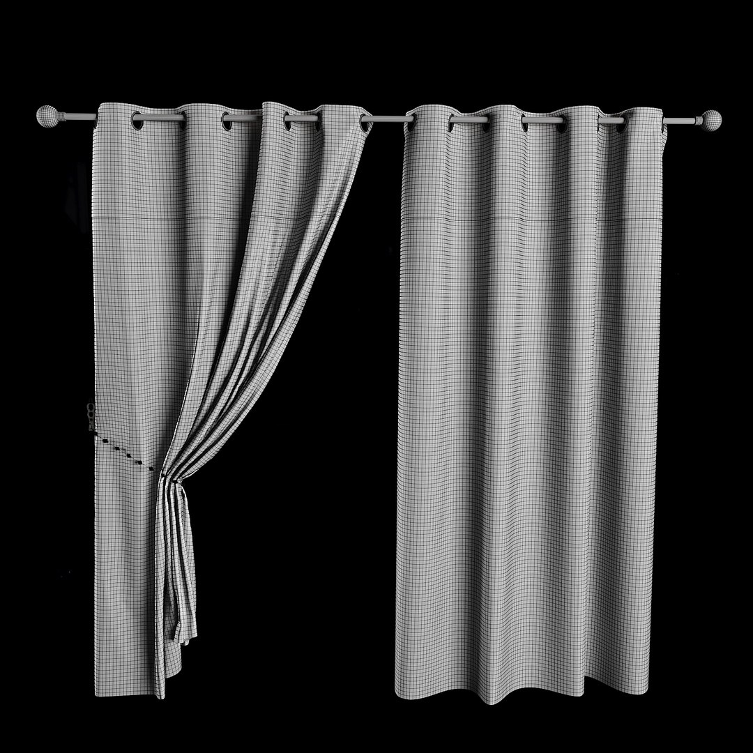 Curtain cringles 3D - TurboSquid 1417623