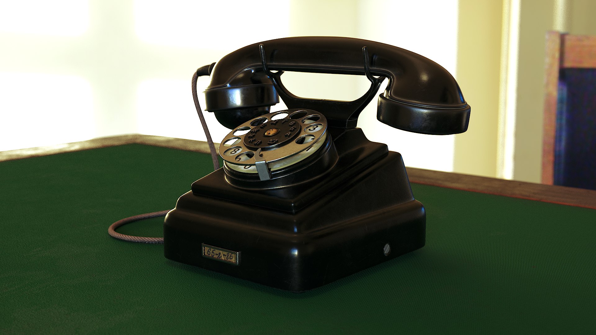 Soviet Rotary Dial Telephone 3D - TurboSquid 1616368