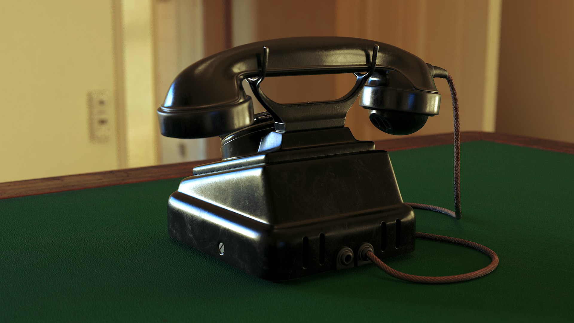 Soviet Rotary Dial Telephone 3D - TurboSquid 1616368
