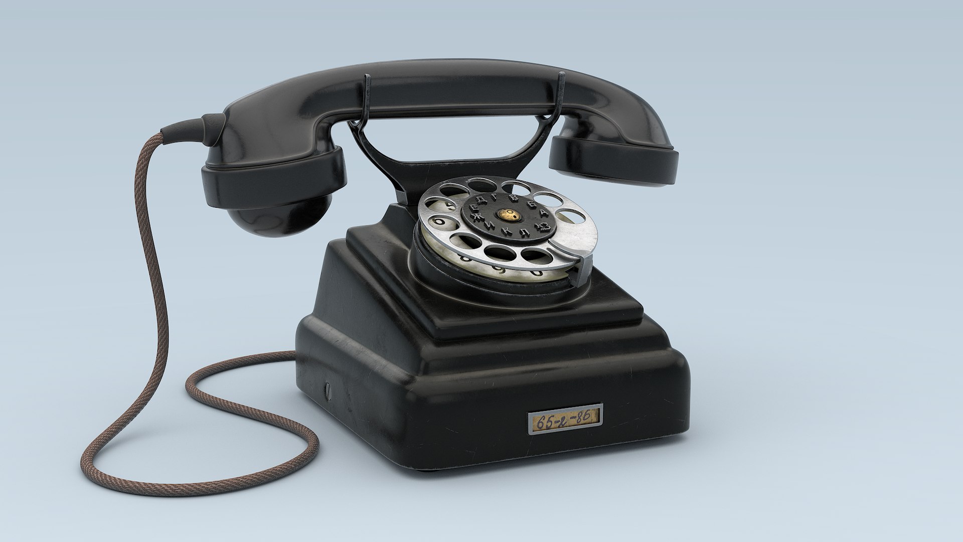 Soviet Rotary Dial Telephone 3D - TurboSquid 1616368