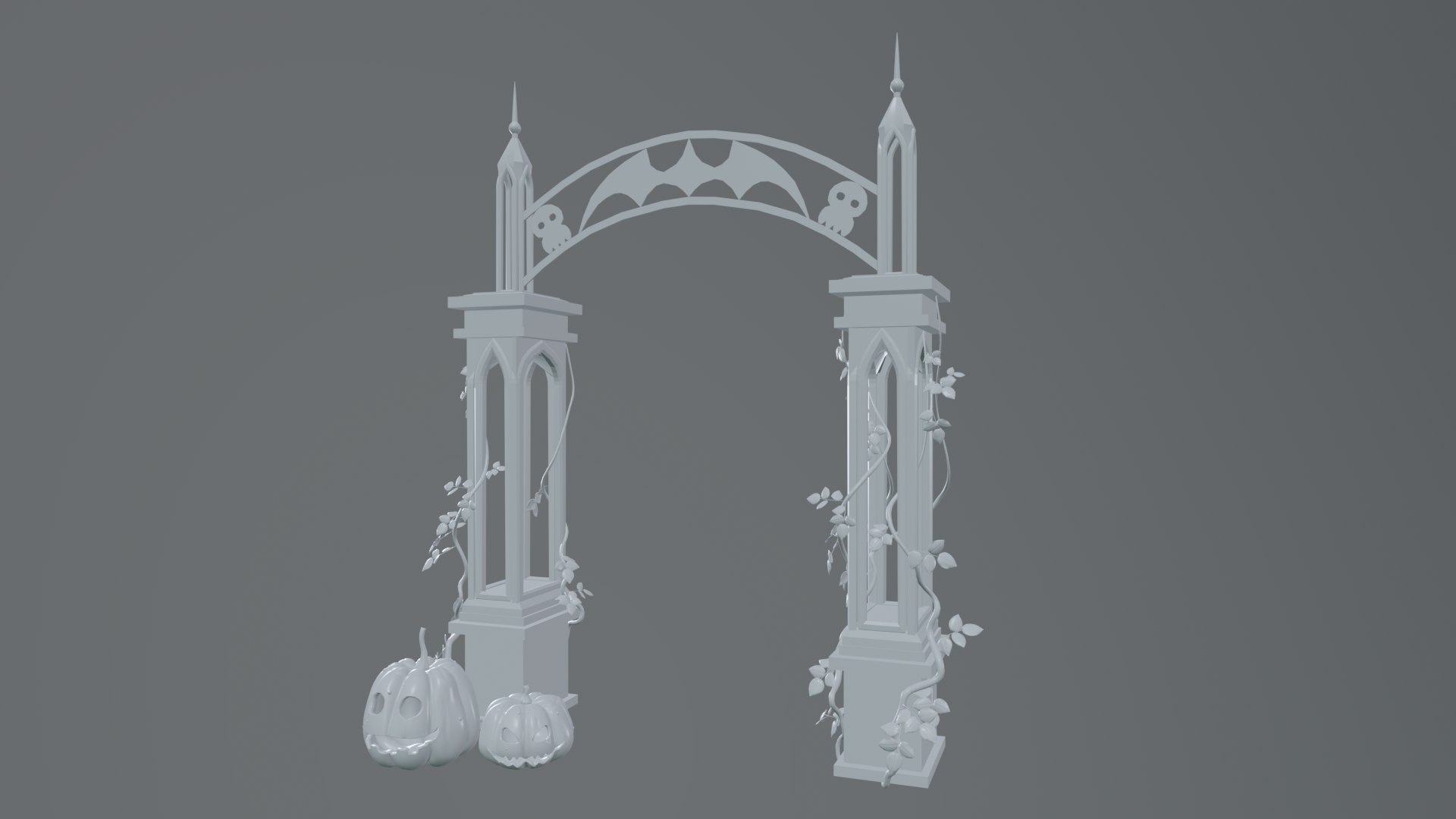 3D Cemetery Gate High-poly Model - TurboSquid 2347521