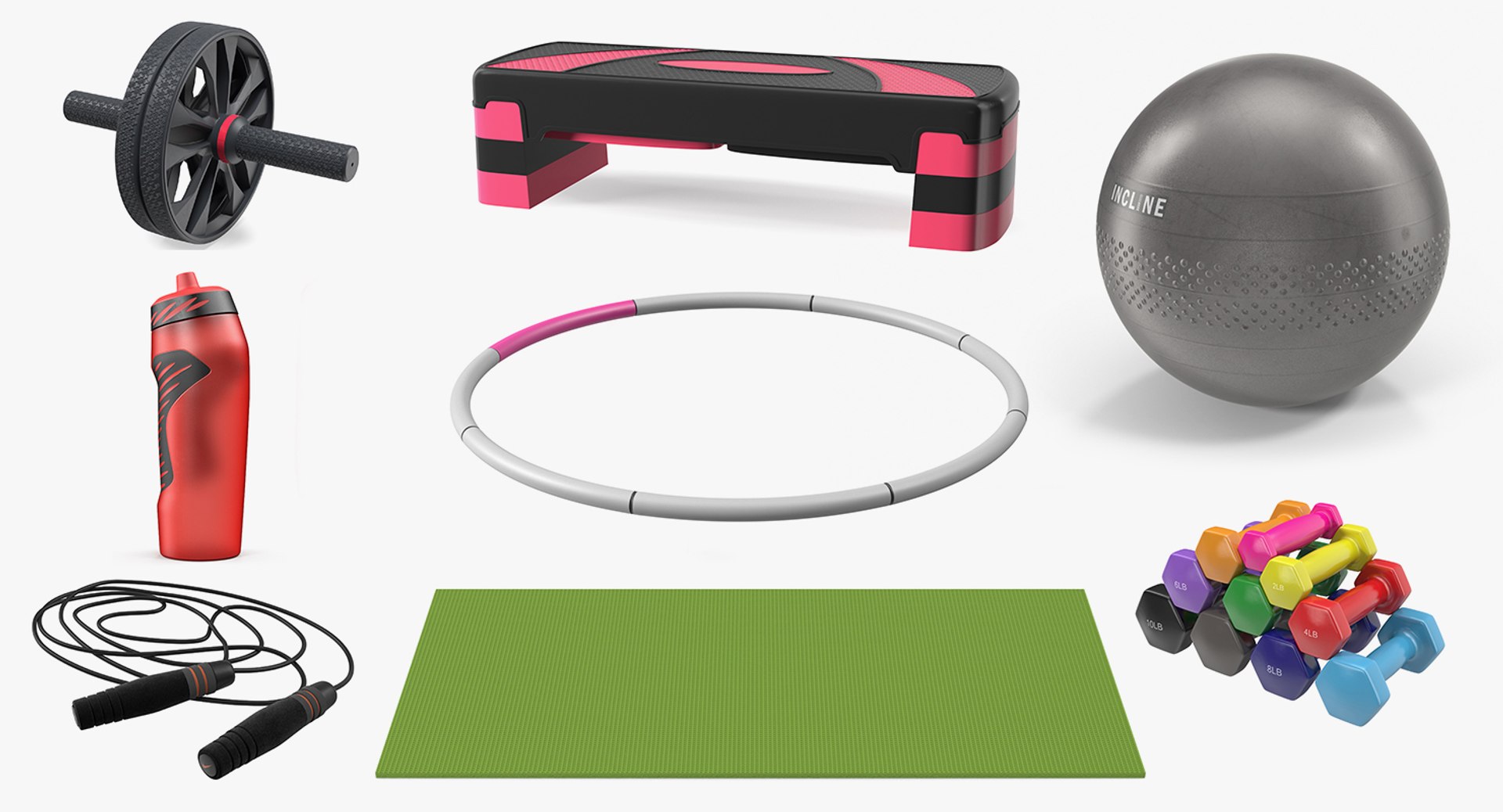 3D Fitness Equipment Collection 4 model - TurboSquid 1717153