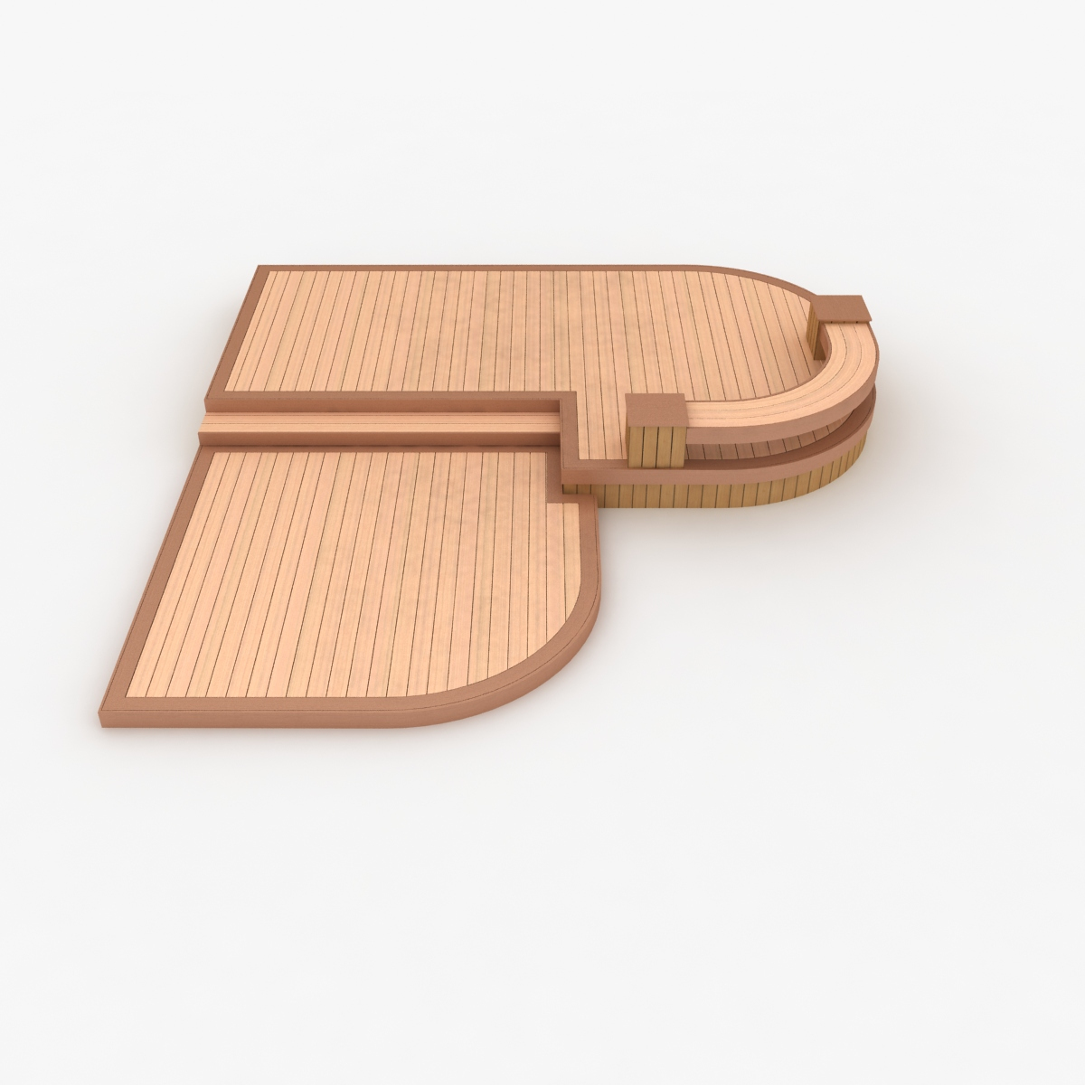 Realistic wooden terrace 3D - TurboSquid 1221057