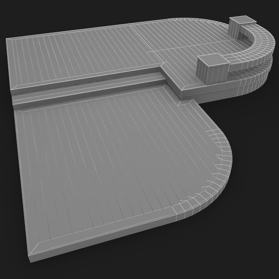 Realistic wooden terrace 3D - TurboSquid 1221057